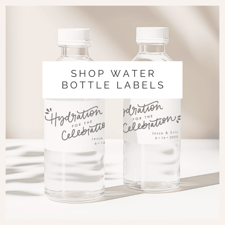 Personalized Custom Water Bottle Labels – Plum Grove Design