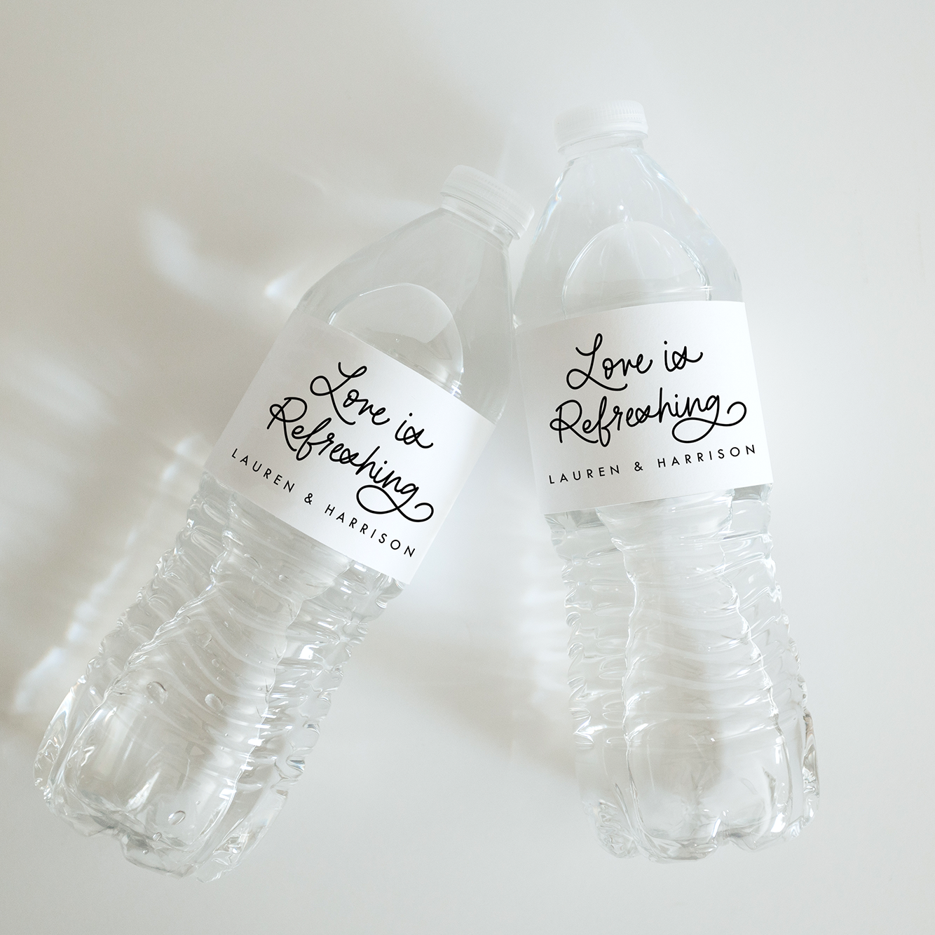 Love is Refreshing Personalized Water Bottle Labels for Weddings ...