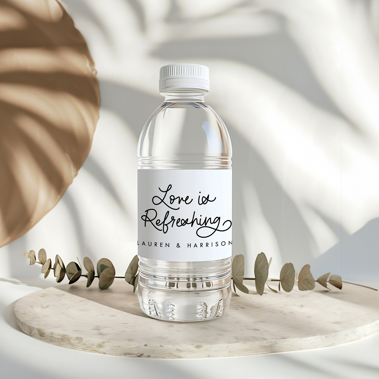 Love is Refreshing Personalized Water Bottle Labels for Weddings ...