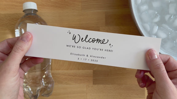 Wedding Welcome Personalized Water Bottle Labels - Water Bottle ...
