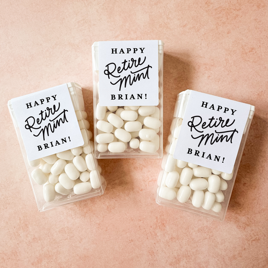 Retire-MINT Custom Tic Tac Labels - Retirement Party Favors – Plum ...