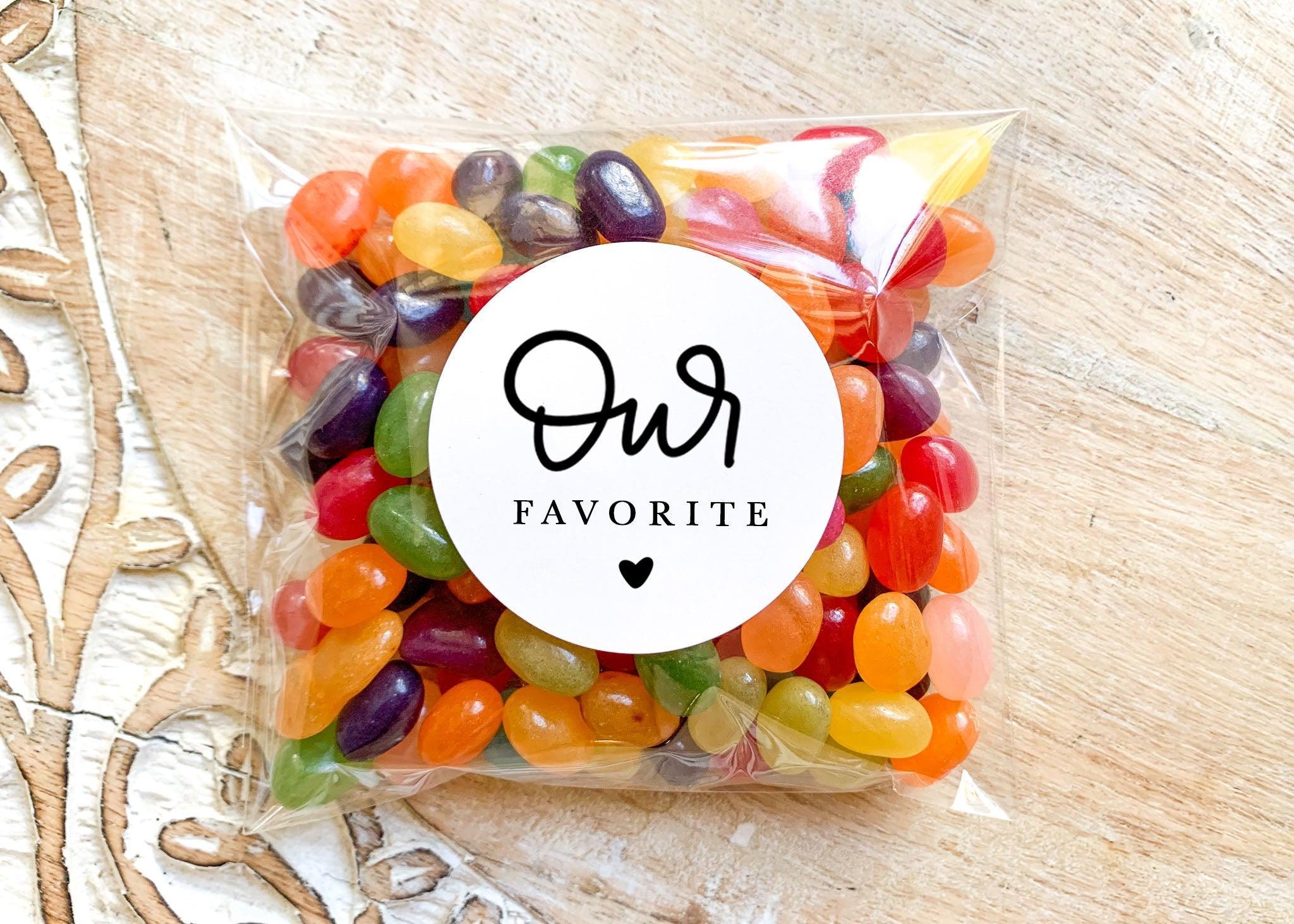 Our Favorite Stickers - Wedding Favor Stickers for Candy, Candy Favor ...